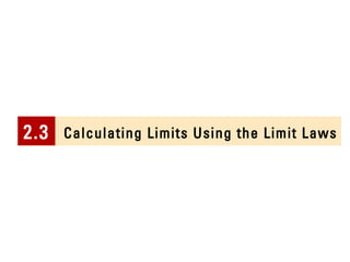 Lecture 5 limit laws | PPT