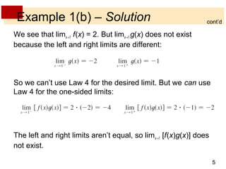 Lecture 5 limit laws | PPT
