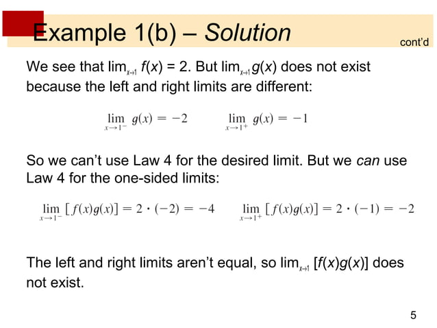 Lecture 5 limit laws | PPT | Physics | Science