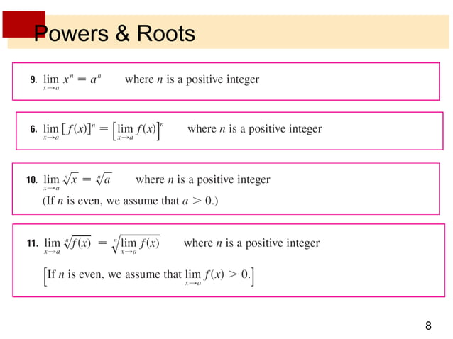 Lecture 5 limit laws | PPT | Physics | Science