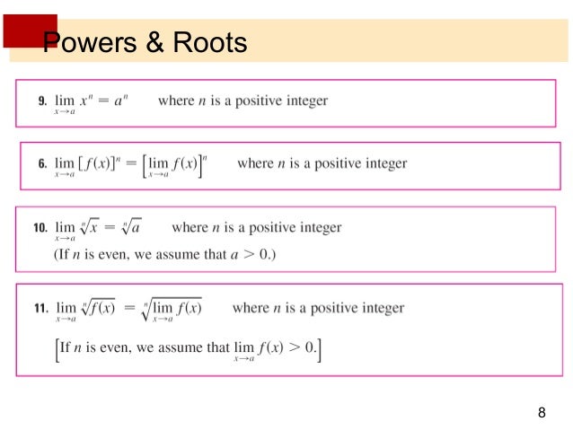 Lecture 5 limit laws