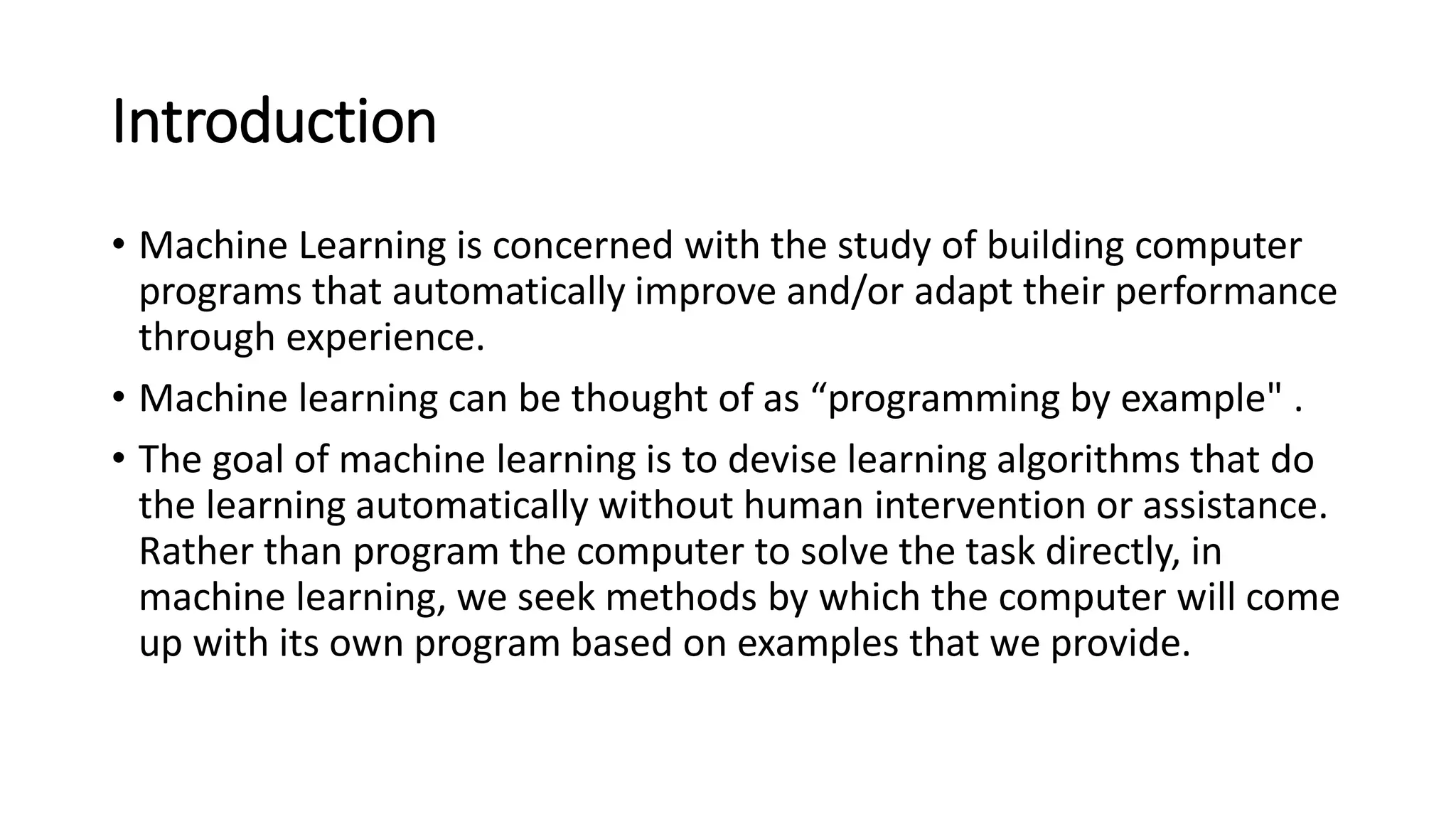 Lecture 5 machine learning updated | PPT