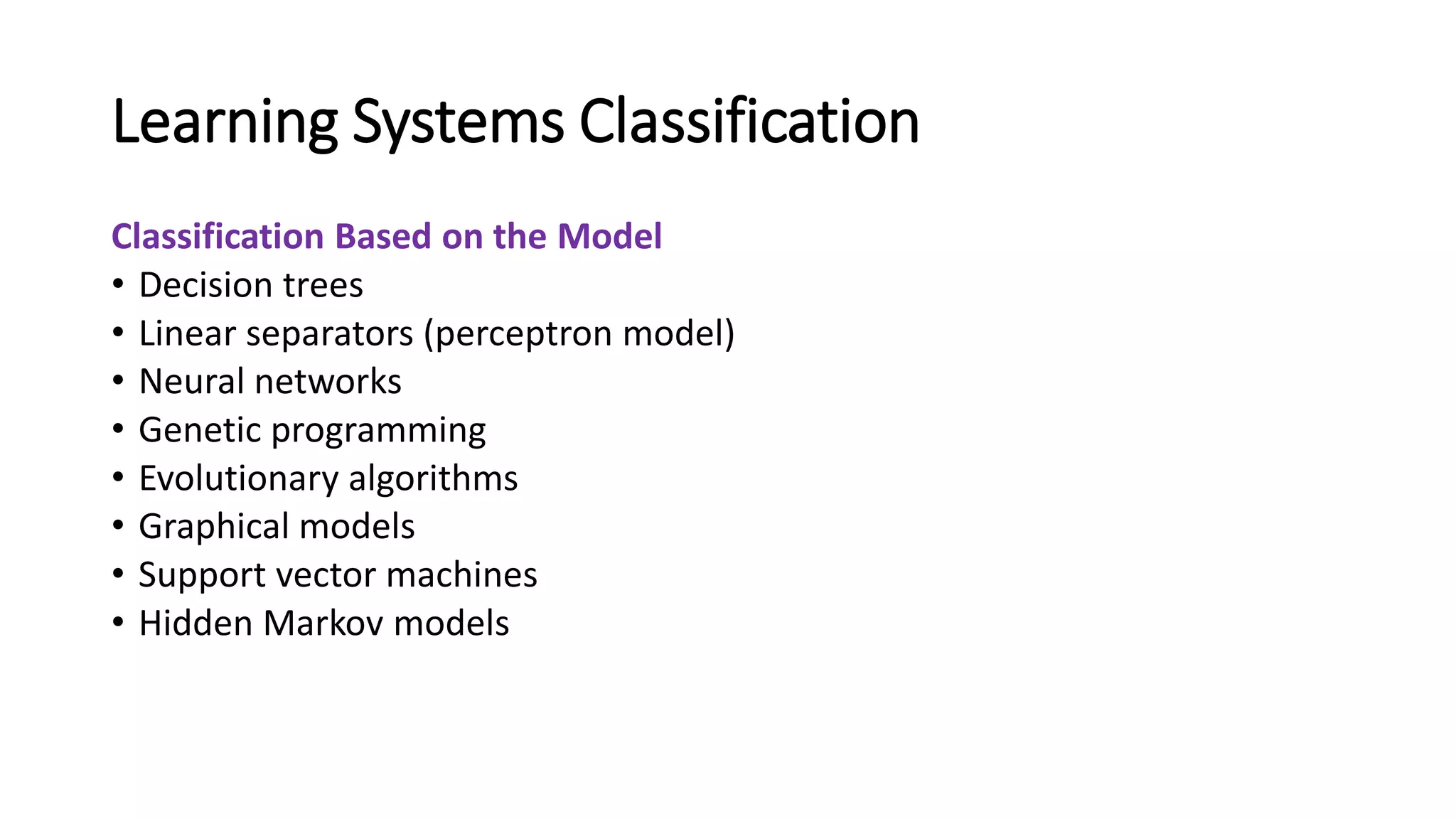 Lecture 5 machine learning updated | PPT