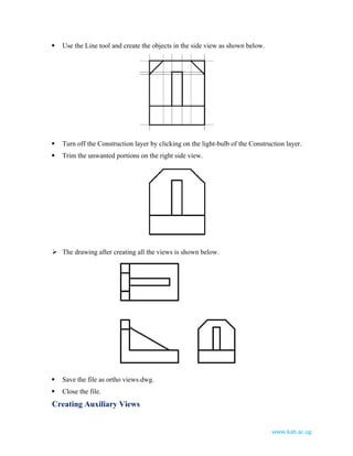 AutoCAD notes on Multi View objects.docx