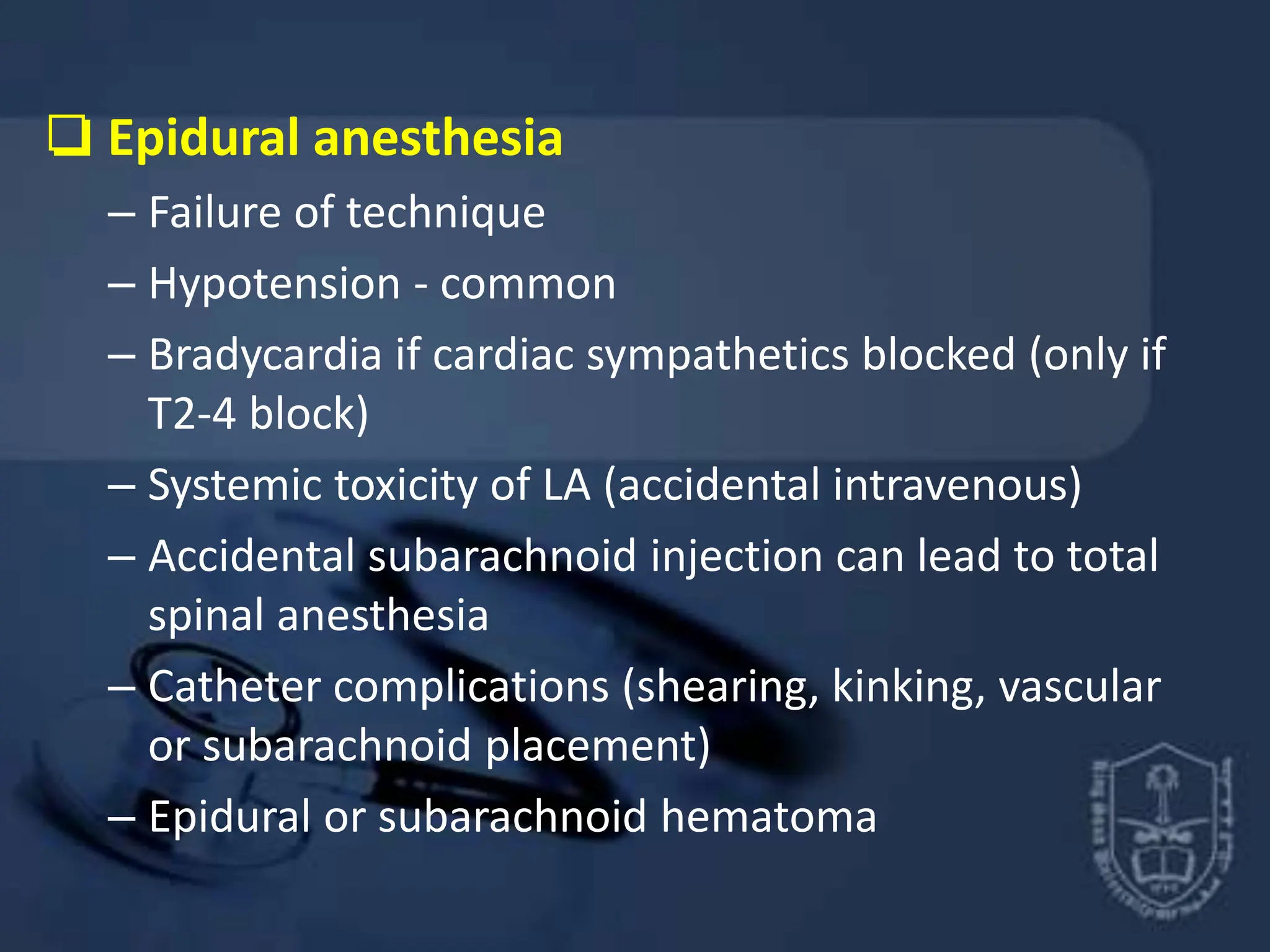 Regional Anaesthesia Techniques | PPT