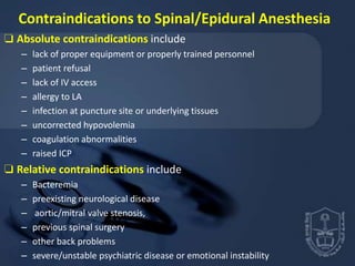 LECTURE5-Regional Anaesthesia Techniques Dr MASOUN.ppt