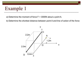 dynamics and static for the advanced Moments 3D.ppt | Physics | Science