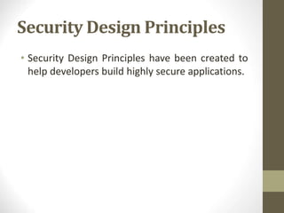 Security Design Principles.ppt | Internet Safety | Parenting