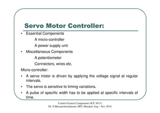 Lecture 5 Servomotor driver, control & Model | PDF
