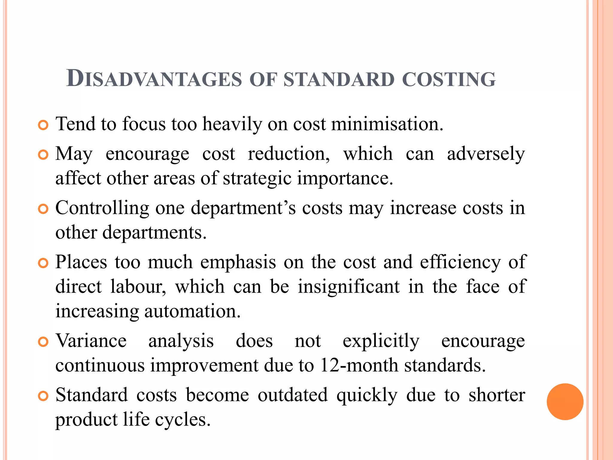 Lecture 5 Standard Costing and variance analysis pdf Lecture 5 Standard Costing and variance analysis pdf
