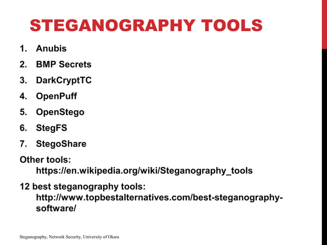 Steganography | PPT