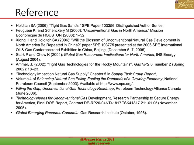 tight Gas reservoir | PDF | Chemistry | Science
