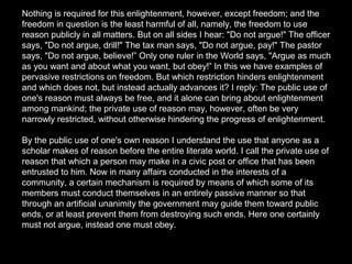 Meeting 5: What is Enlightenment? | PPT