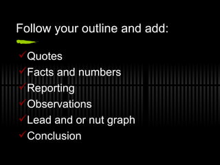 Lecture 5 writing a news feature | PPT