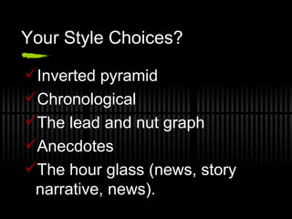 Lecture 5 writing a news feature | PPT