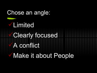 Lecture 5 writing a news feature | PPT