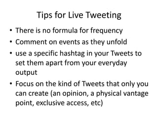 Lecture 5 writing news tweets | PPTX