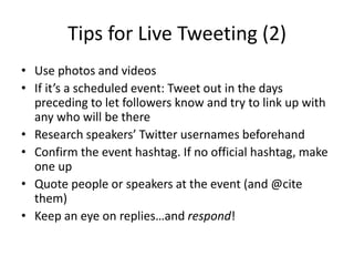 Lecture 5 writing news tweets | PPTX