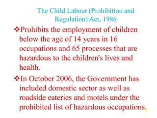 Lecture # 50 constitutional and legal provisions related to children | PPTX