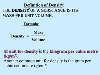 Lecture 5 1_mass_and_density | PDF