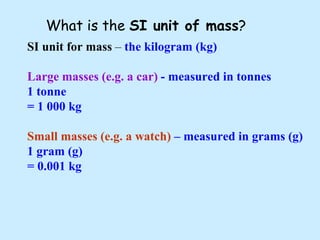 Lecture 5 1_mass_and_density | PPT