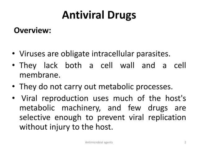 Antiviral drugs | PPT