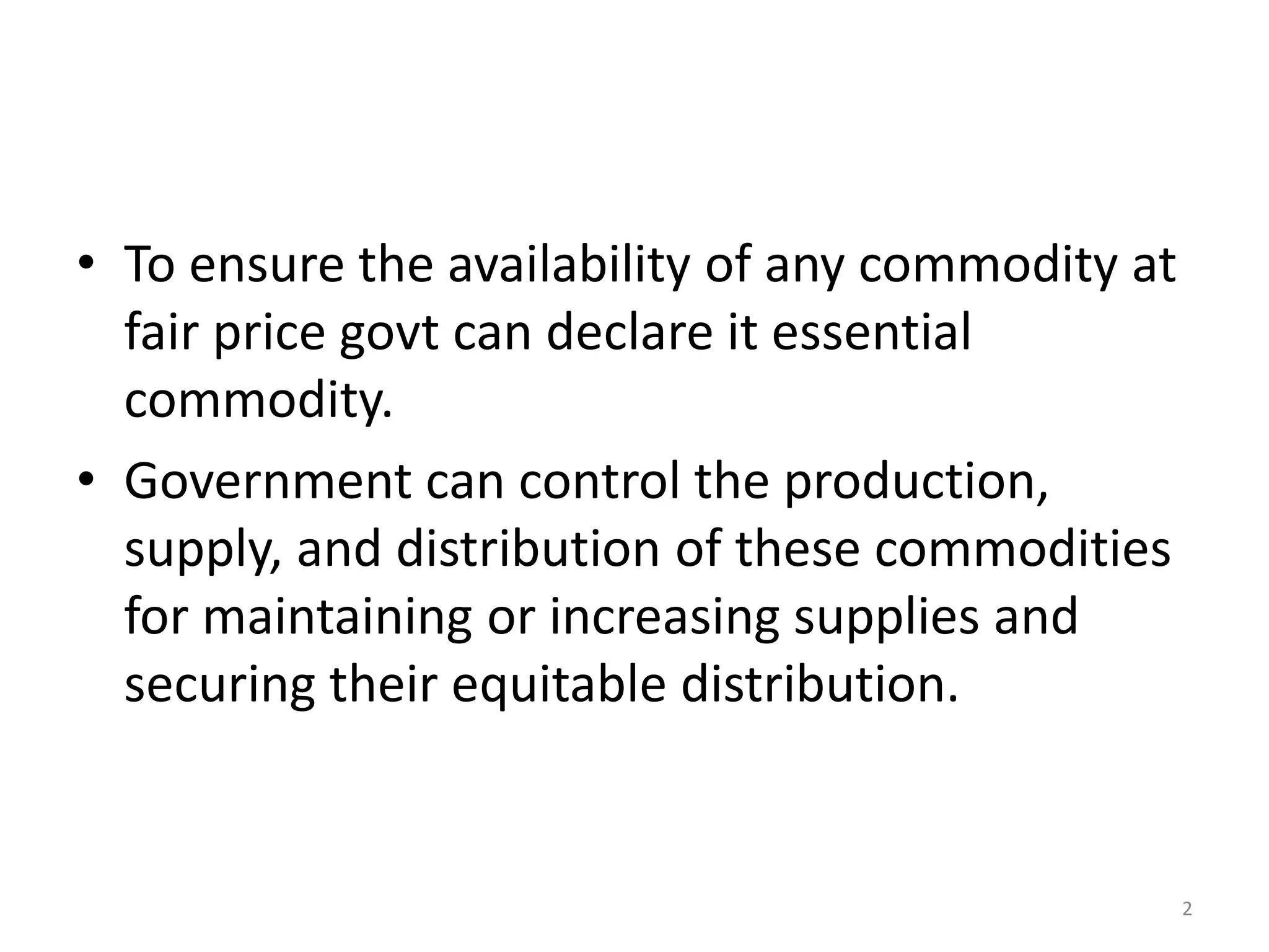 Lecture # 54 essential commodities act | PPT