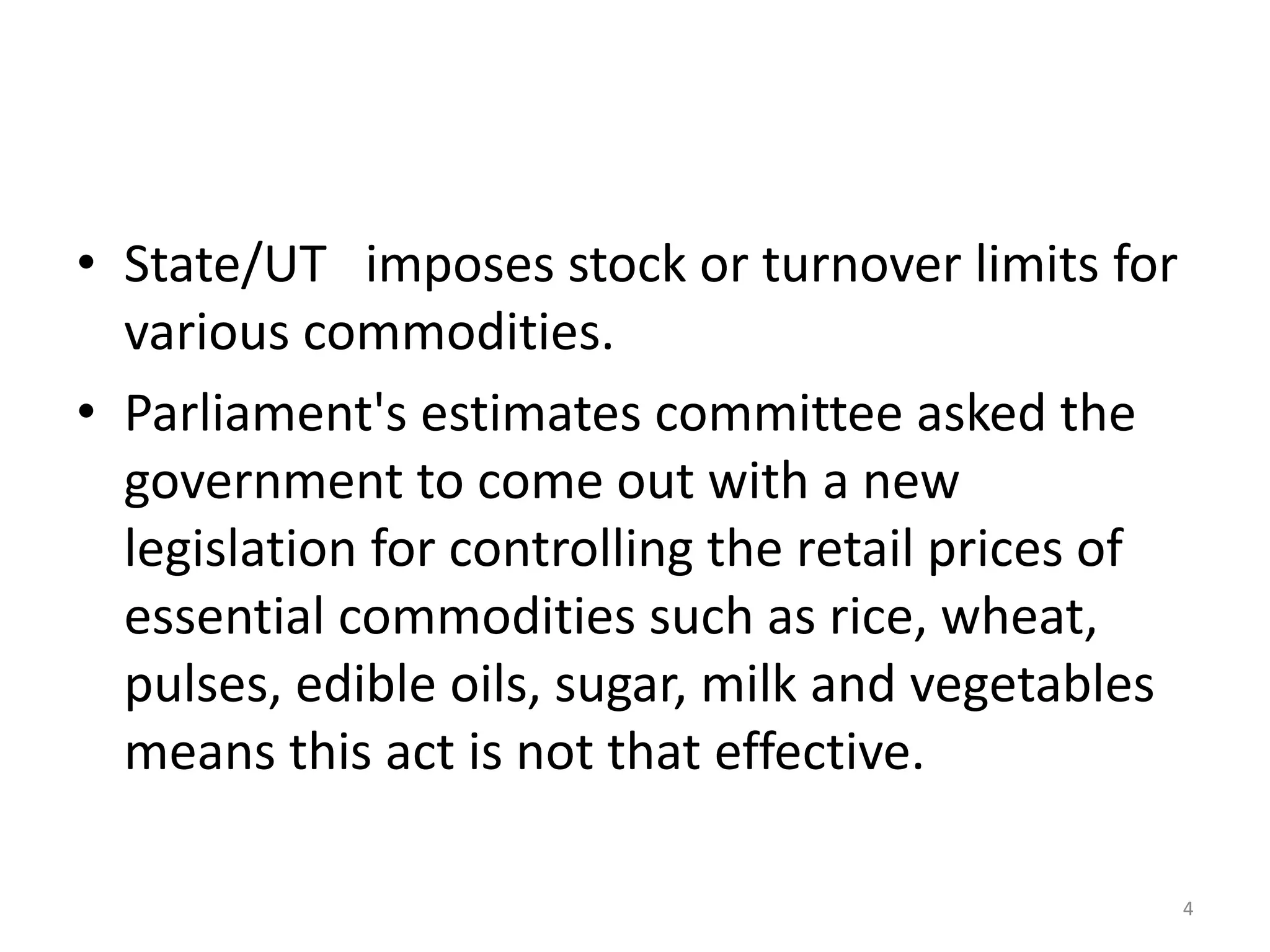 Lecture # 54 essential commodities act | PPT