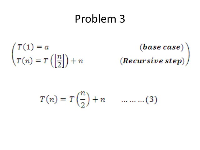 Lecture 5 67 Divide And Conquer And Method Of Solving Recurrences Pdf