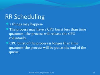 Lecture 5, 6 and 7 cpu scheduling | PPT