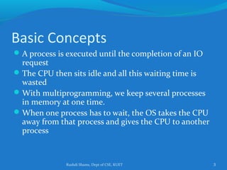 Lecture 5, 6 and 7 cpu scheduling | PPT
