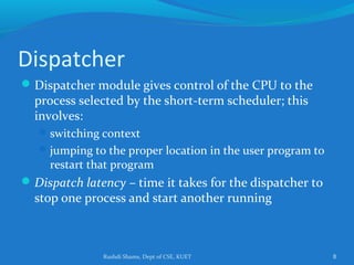 Lecture 5, 6 and 7 cpu scheduling | PPT