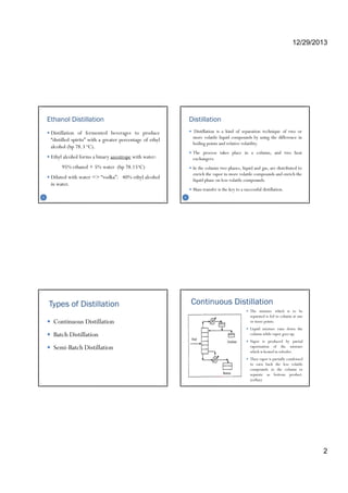 Lecture 5 Alcohol production | PDF