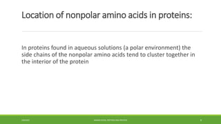 LECTURE # 5 AMINO ACIDS PEPTIDES AND PROTEIN.pptx