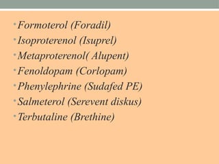 Lecture ANS continued, Adrenergic Drugs | PPT
