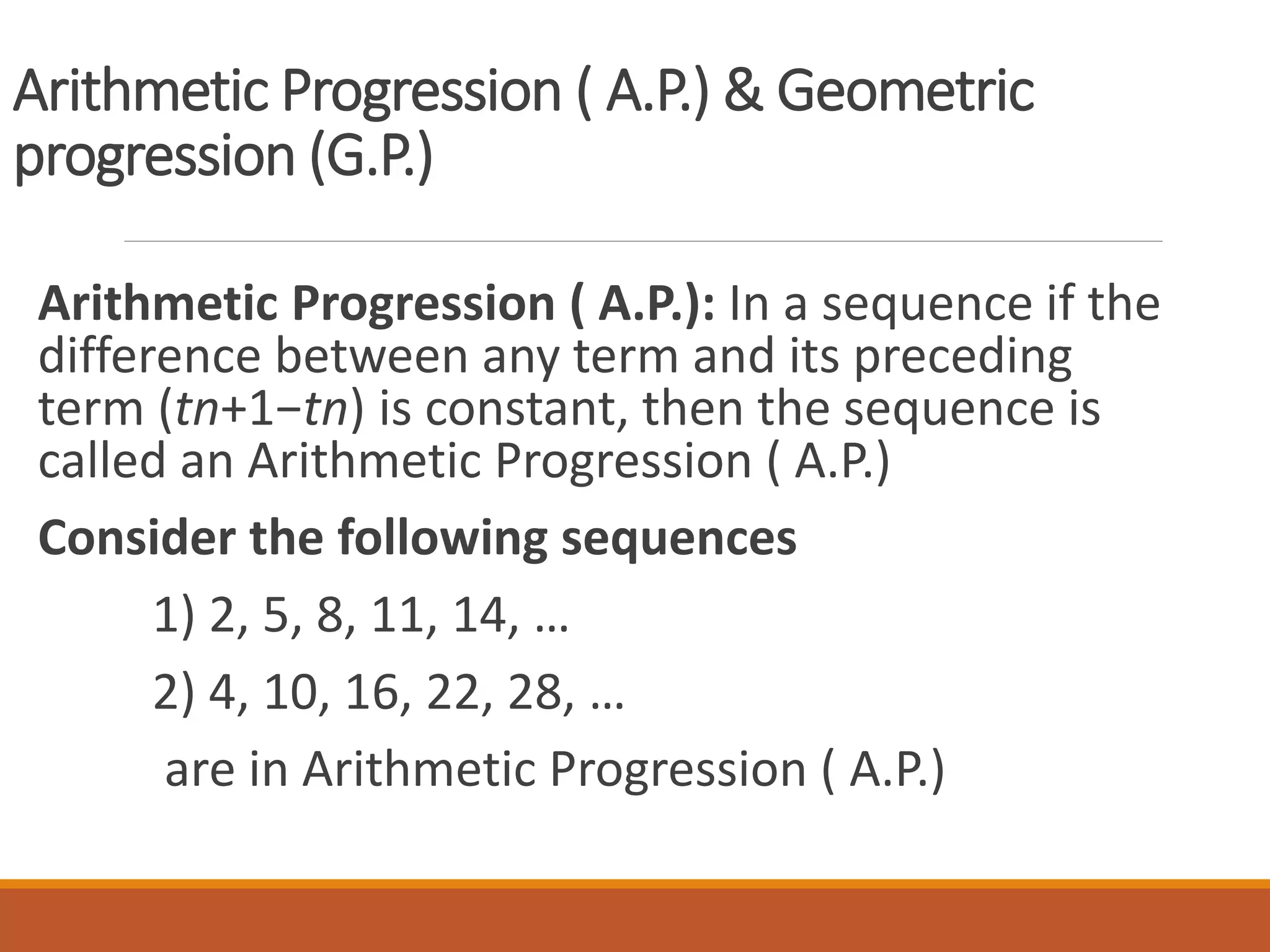 Lecture 5 Arithmetic Progression & Geometric Progression.pdf