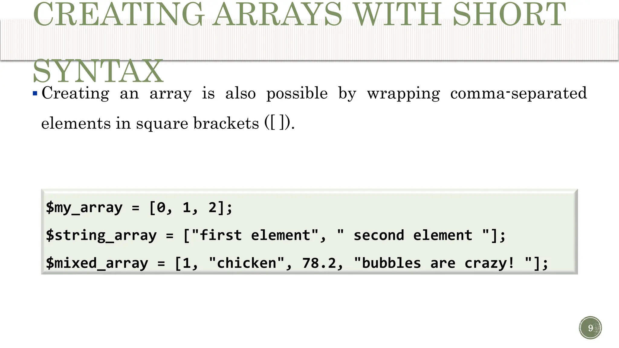 Lecture 5 Array In Phppptxlecture 10 Css Part 2pptxvvvvvvvvvvvvvv Ppt