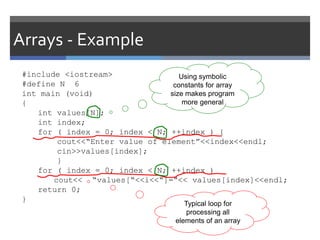Lecture 5Arrays on c++ for Beginner.pptx | Programming Languages | Computing
