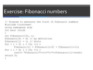 Lecture 5Arrays on c++ for Beginner.pptx | Programming Languages | Computing