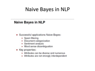 Lecture 5: Bayesian Classification | PPT