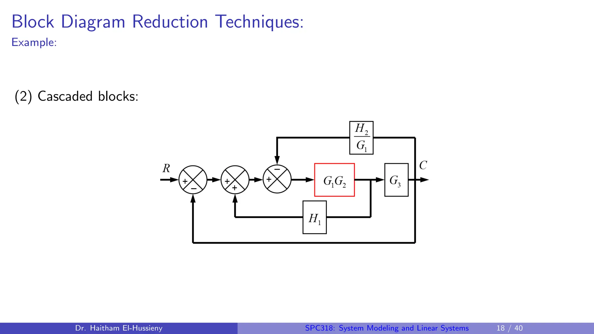 block diagram reduction of control system | PDF