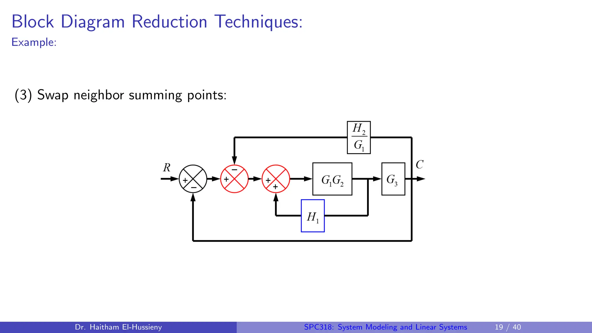 block diagram reduction of control system | PDF