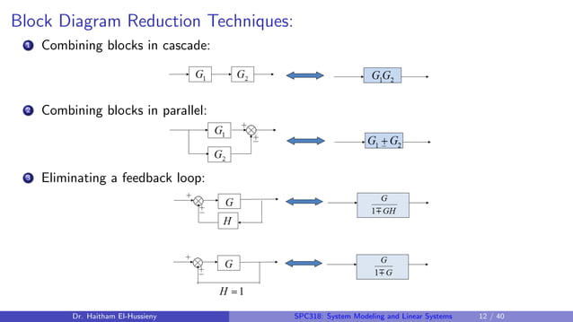 block diagram reduction of control system | PDF | Physics | Science