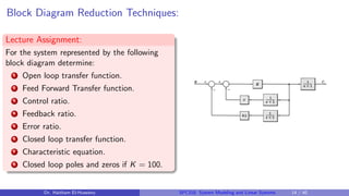 block diagram reduction of control system | PDF