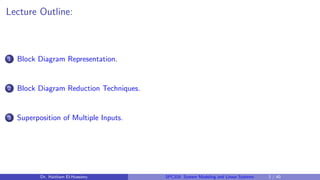 block diagram reduction of control system | PDF