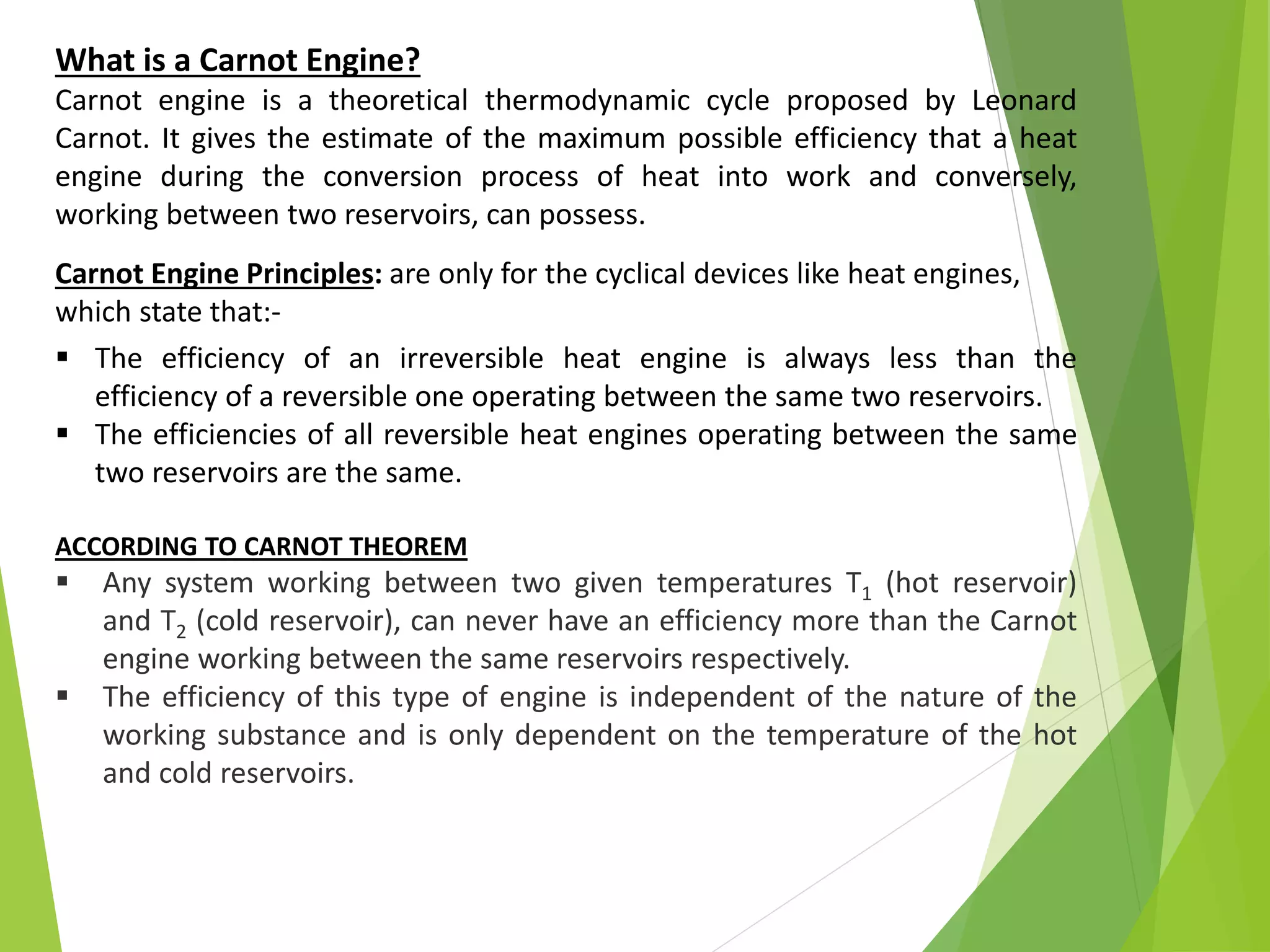 Lecture 5 Carnot enginepptx | PPTX