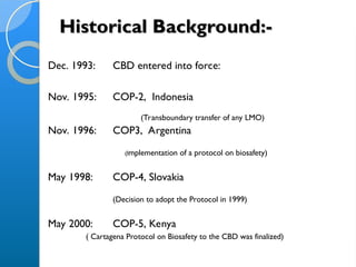 Cartagena Protocol on Biosafety-Cartagena Protocol on Biosafety | PPT