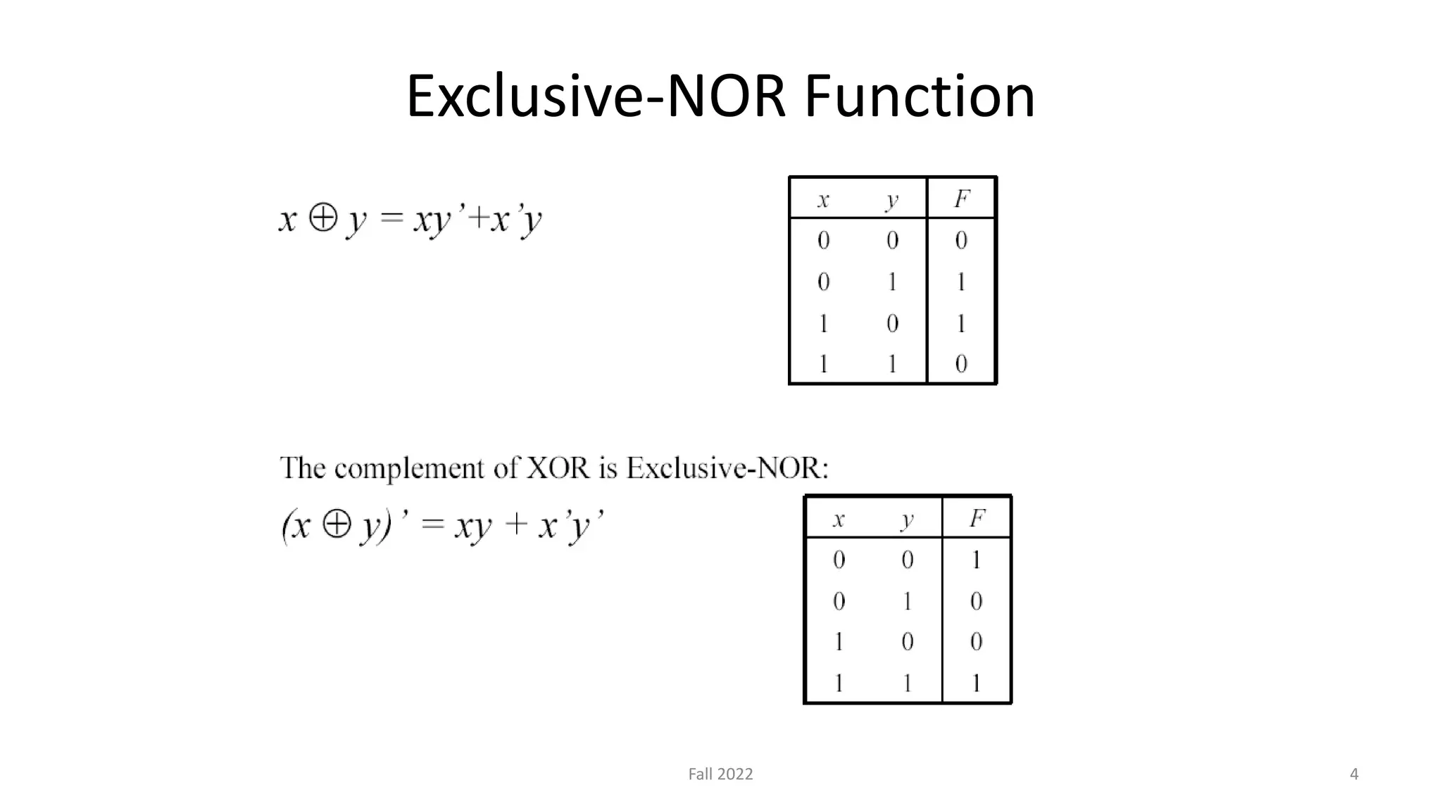 Lecture5 Chapter3- Exclusive-OR Function and its Applications in ...
