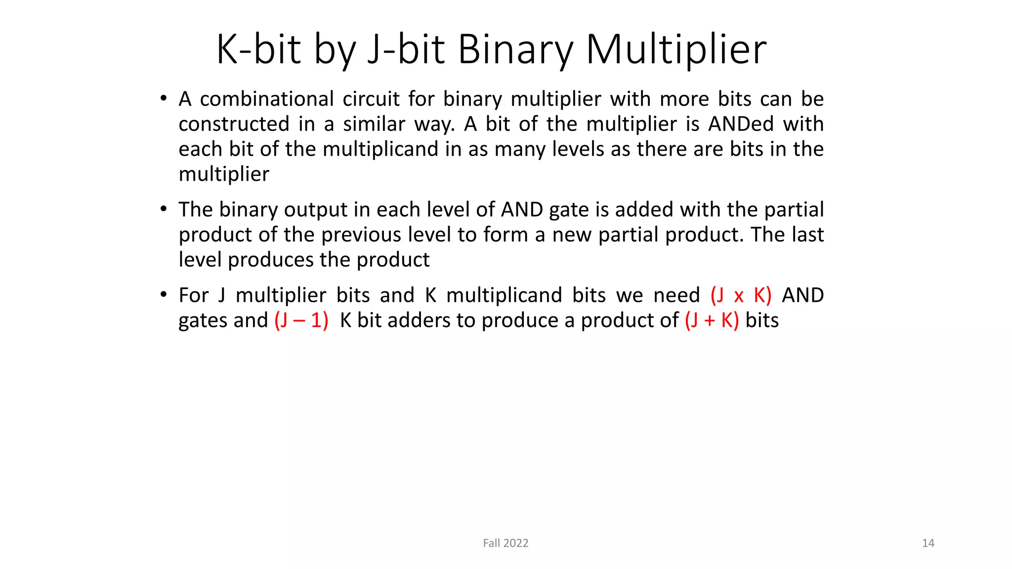 Lecture5 Chapter4 Design Decimal Adder And Binary Multiplier Circuitspdf