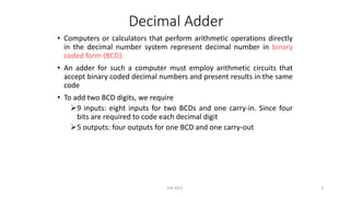 Lecture5 Chapter4- Design Decimal Adder and Binary Multiplier Circuits.pdf